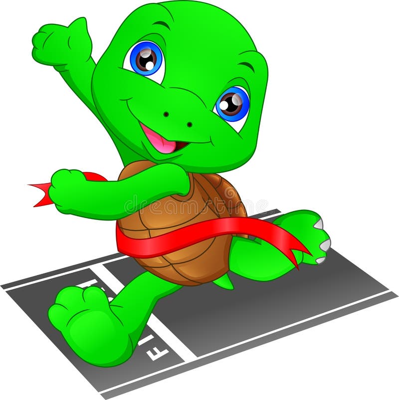 Turtle running stock vector. Illustration of london, sport - 20310646