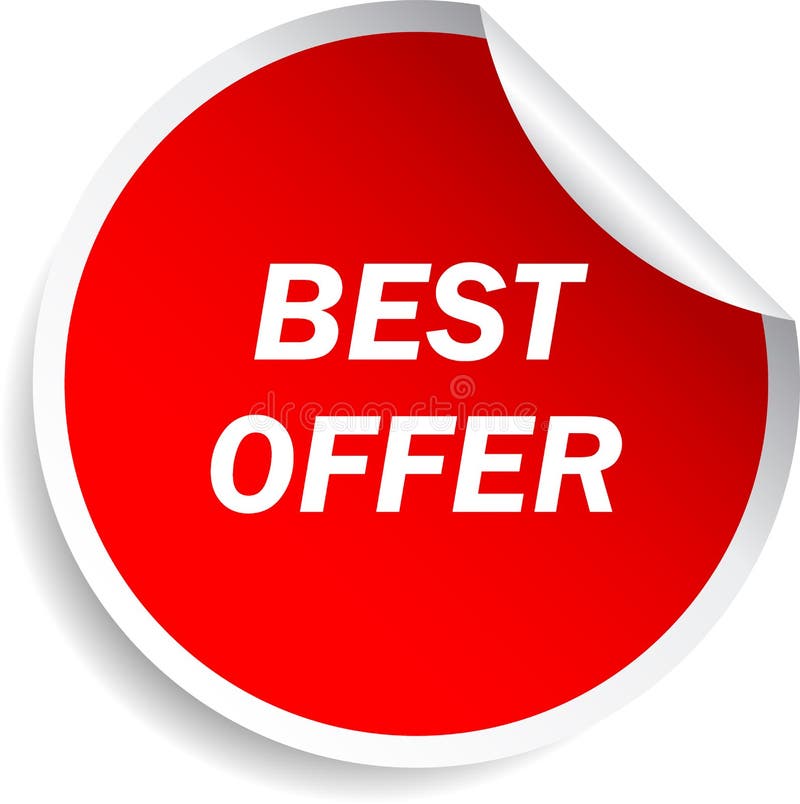 Best Offer vector sticker stock illustration. Illustration of coupon ...