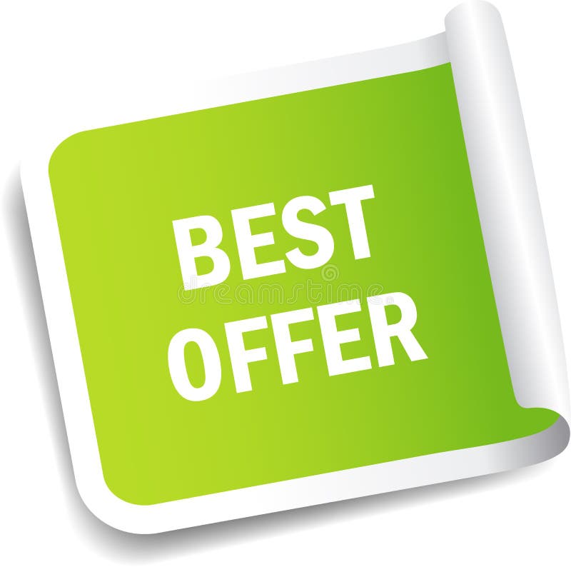 Best Offer vector sticker stock illustration. Illustration of board ...