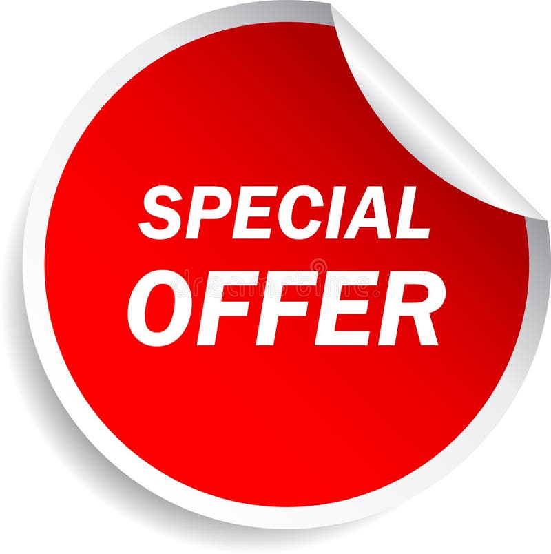 Special Offer Vector Sticker Stock Illustration - Illustration of ...