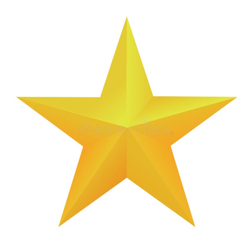 A yellow star icon stock illustration. Illustration of graphic - 206804553