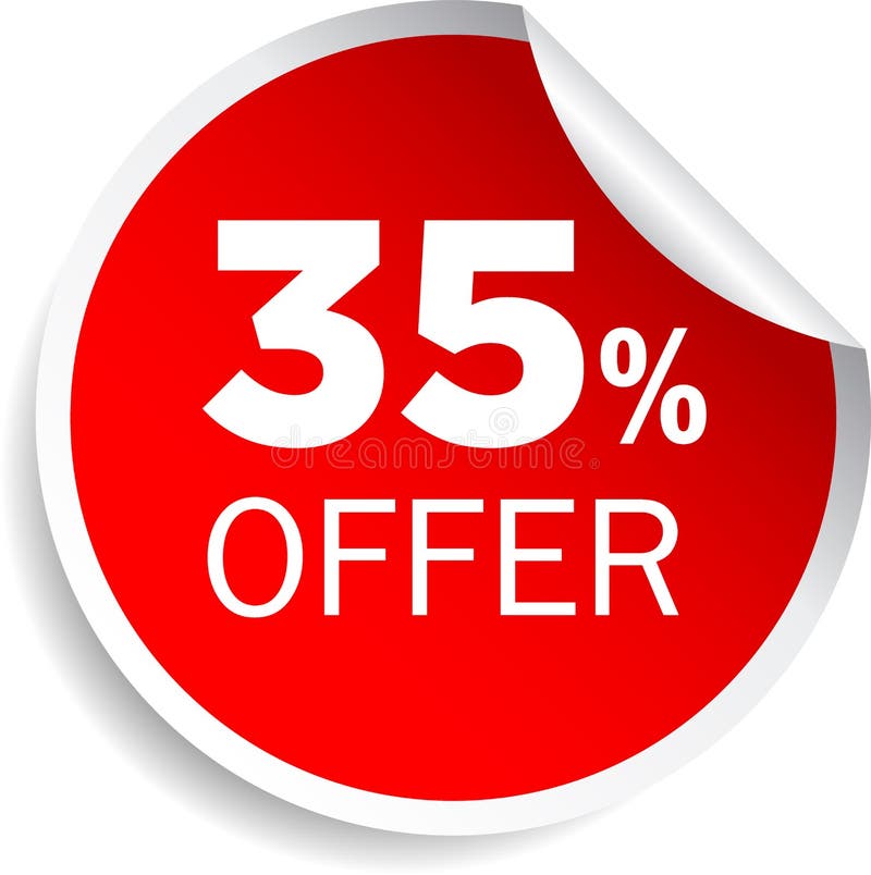 35 Percentage Discount Offer Stock Illustration - Illustration of note ...