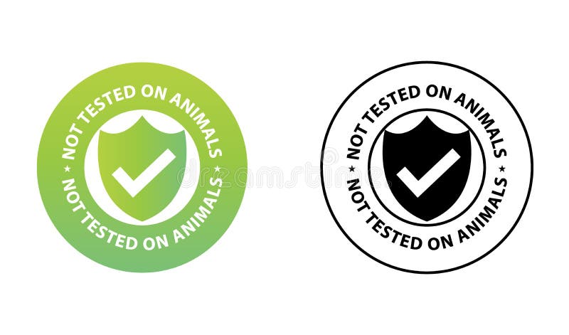 `not Tested on Animals` Green Colored Vector Stamp Stock Vector ...