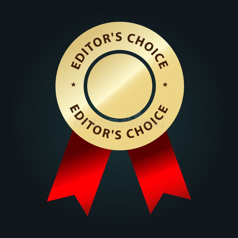 Editors Choice Vector Icon, Premium Golden Elegant Stamp Stock Vector ...