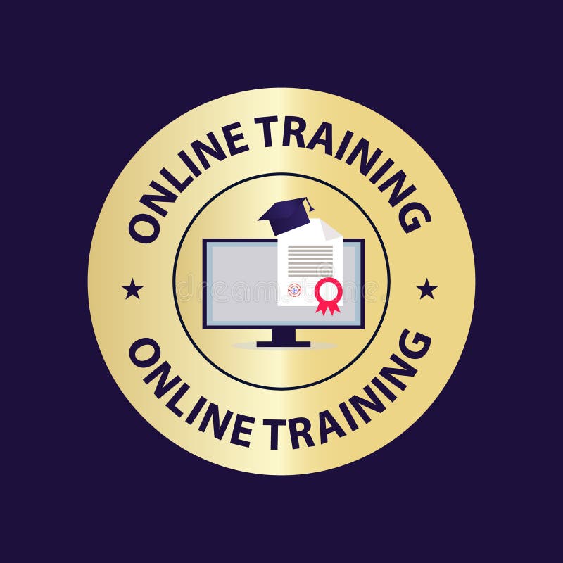 Online Educational or Training Abstract Stock Vector - Illustration of ...