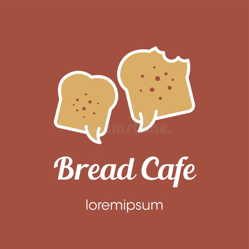 Bread Cafe Logo Vector Icon Illustration Stock Illustration ...