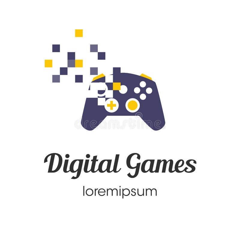 Digital Games Logo, Icon, or Symbol Template Design Stock Illustration ...