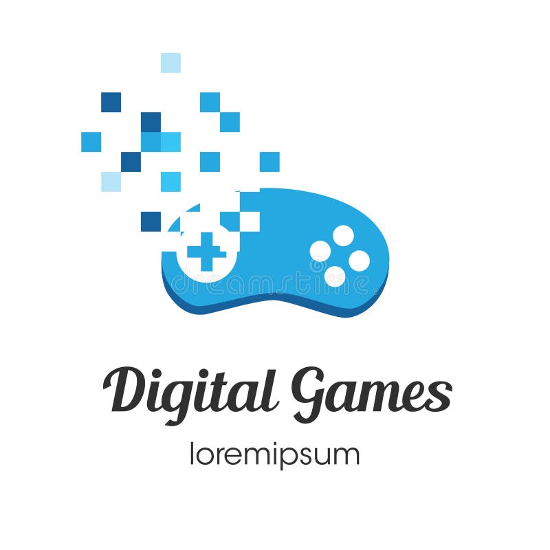 Digital Games Logo, Icon, or Symbol Template Design Stock Illustration ...