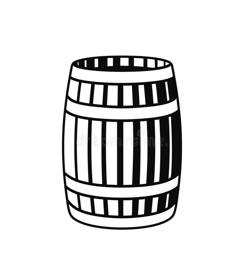 Barrel Logo. Isolated Barrel on White Background Stock Vector ...