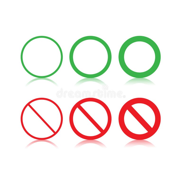 Do and Do Not Icon stock vector. Illustration of true - 207694305