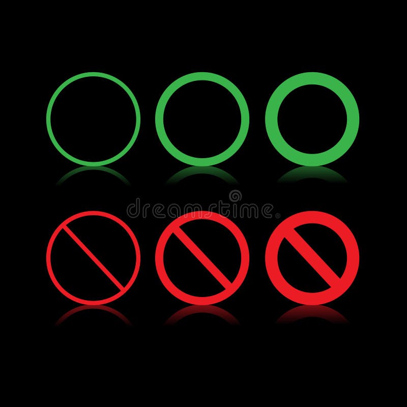 Do and Do Not Icon stock vector. Illustration of icon - 207694306