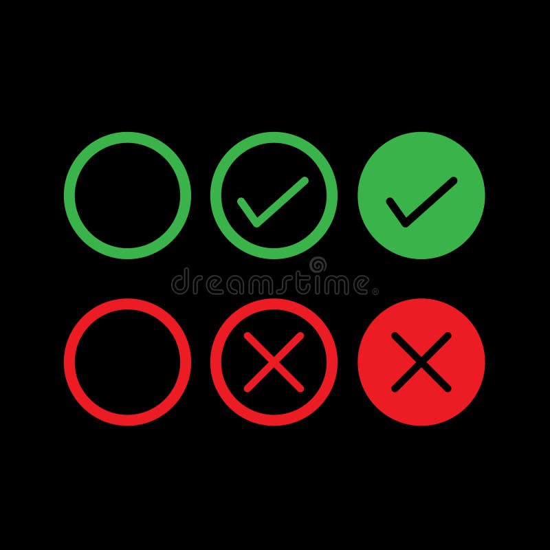 Do and Do Not Icon stock vector. Illustration of signal - 207694328