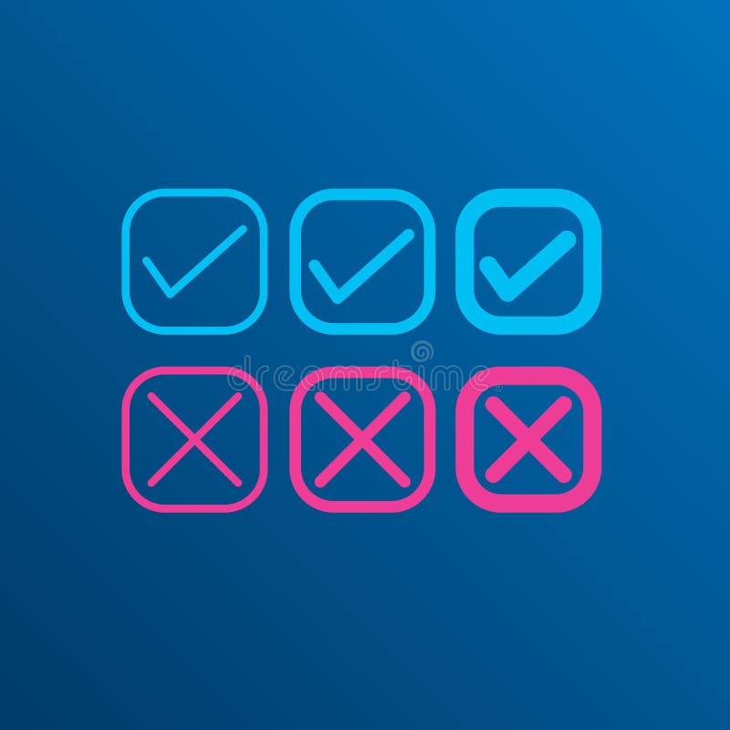 Do and Do Not Icon stock vector. Illustration of true - 207694341