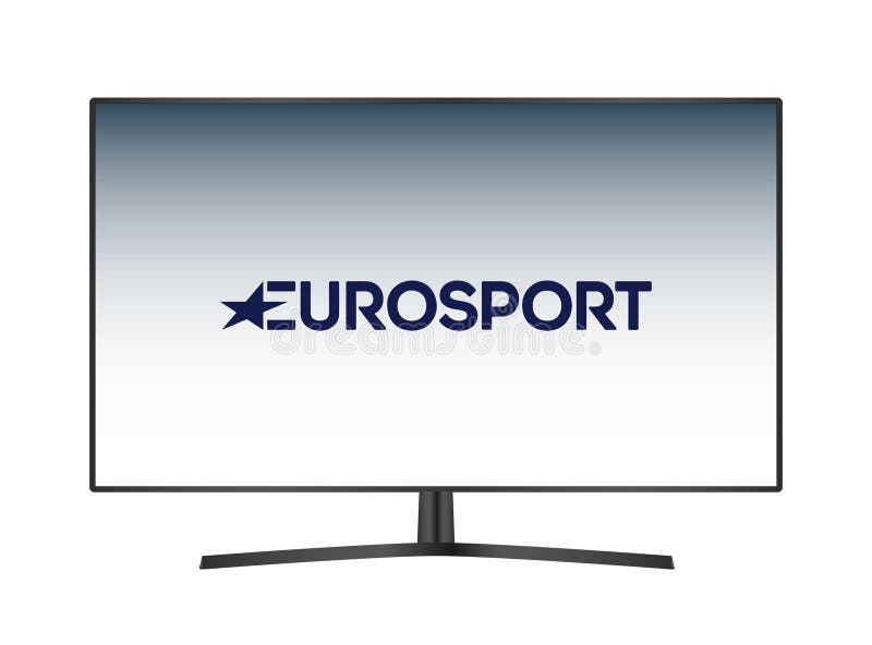 Eurosport Logo on a Tv Screen, Vector Illustration Editorial Stock ...
