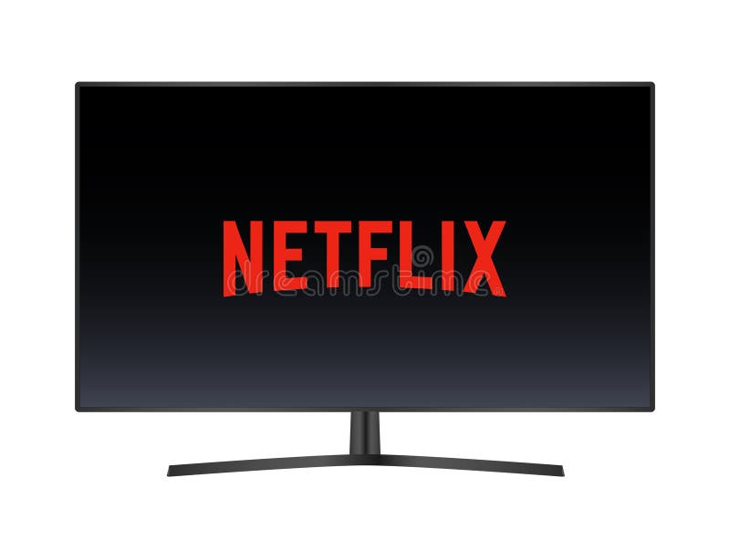 Netflix Logo on a Tv Screen, Vector Illustration Editorial Stock Photo ...