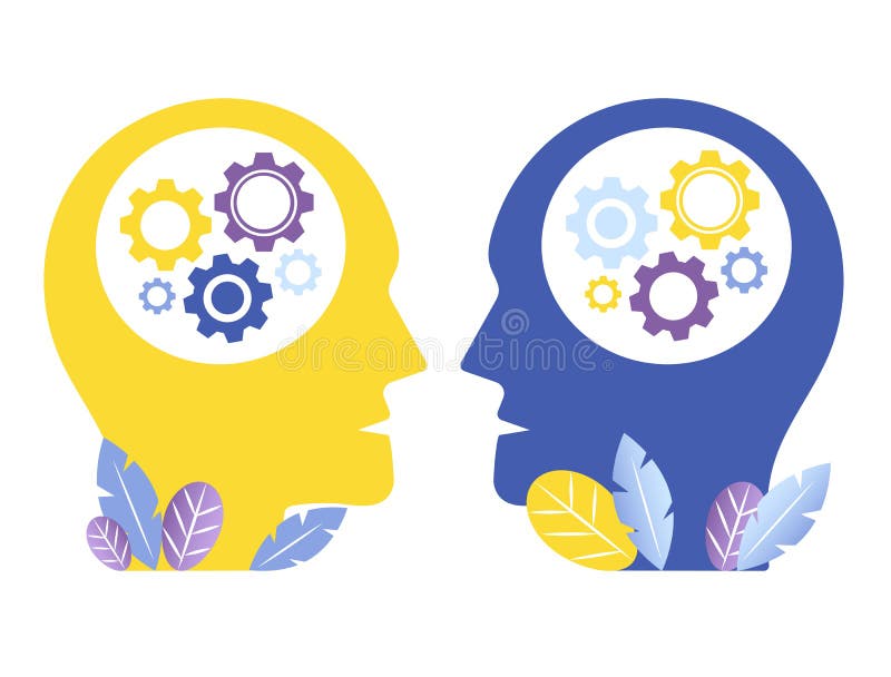 Thought Process Concept Vector Illustration. Stock Vector ...