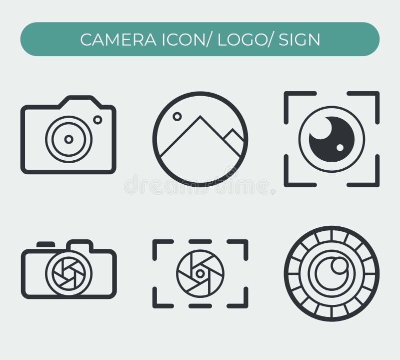Camera Logo and Symbol Vector Eps 10 Stock Vector - Illustration of ...
