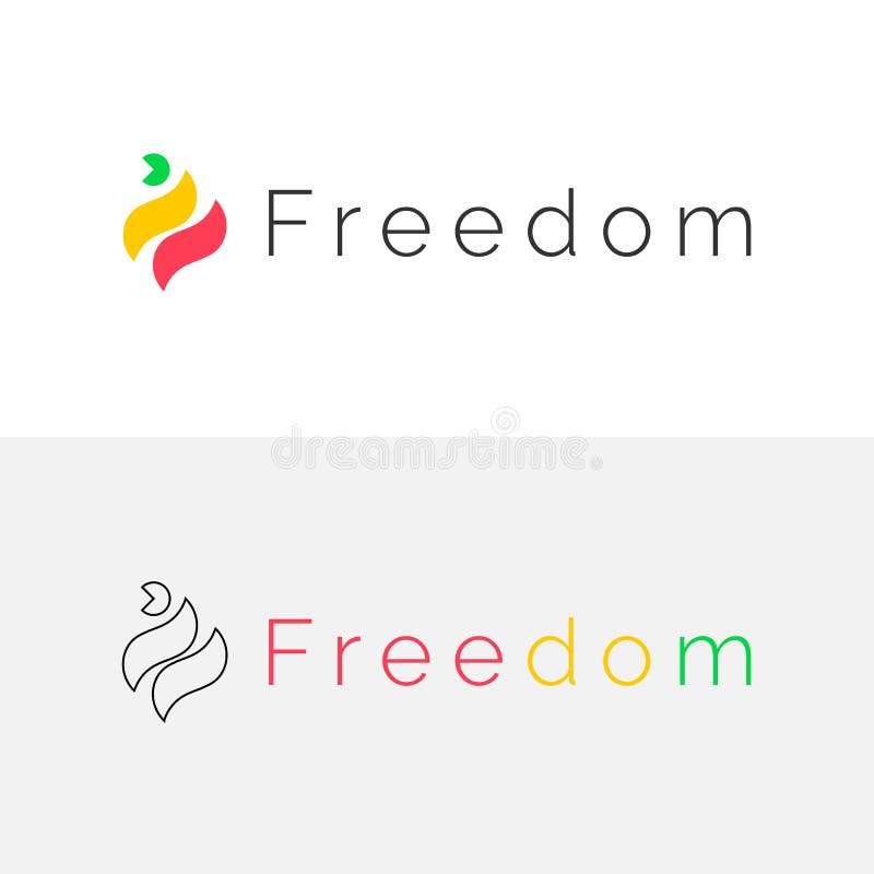 Freedom Logo Simple, Eps 10 Stock Vector - Illustration of design, icon ...