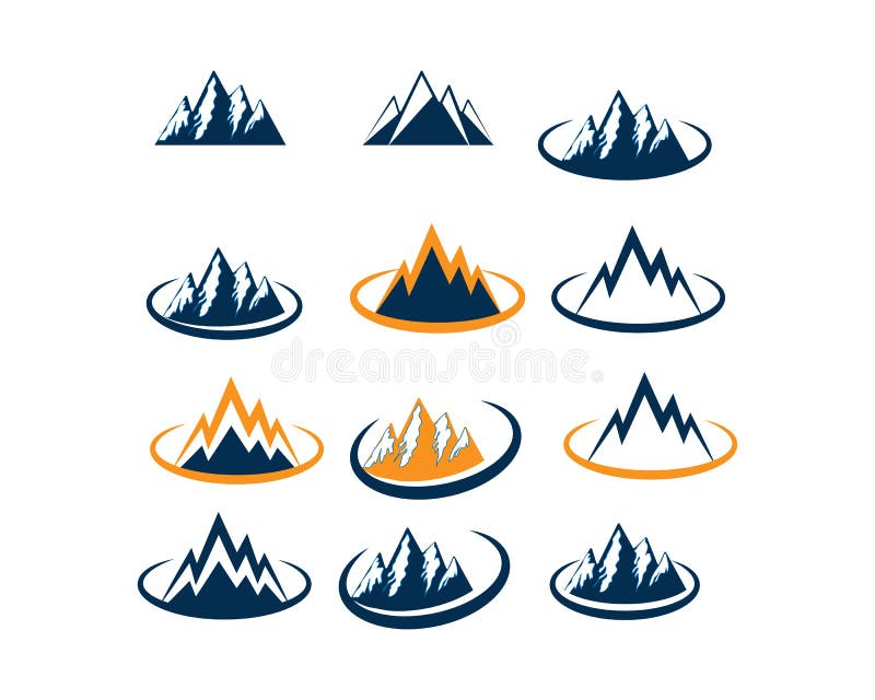 Mountain Logo Hill Peak Logo Template Mountain Peak Logo Landscape ...