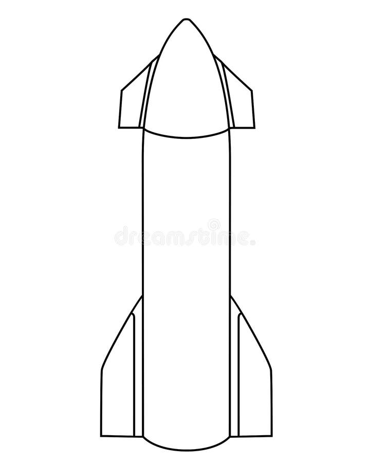 Starship Outline Stock Illustrations – 213 Starship Outline Stock ...