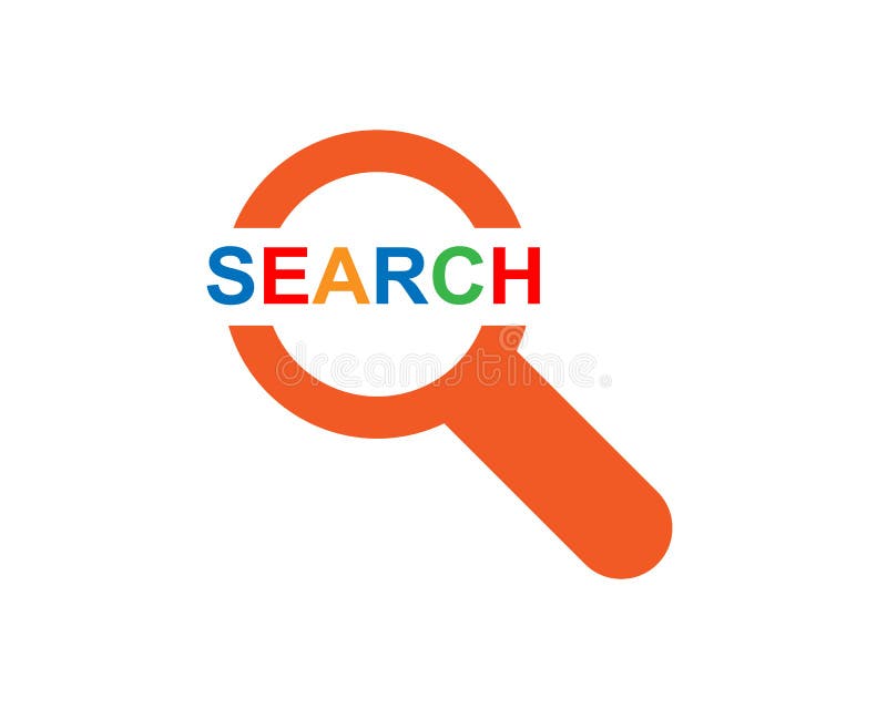 Google Search Text Focused with Magnifying Glass Vector Editorial Stock ...