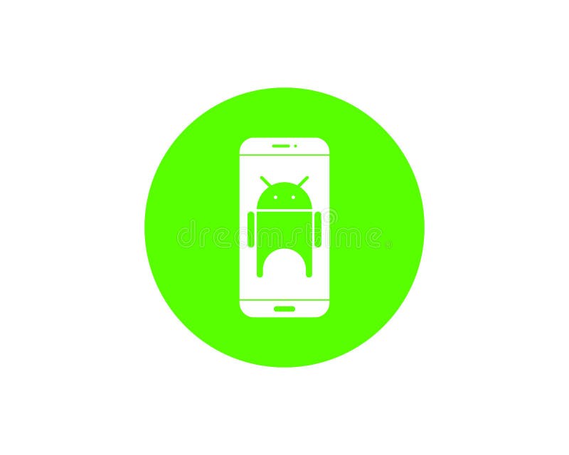 Android Mobile Phone - Cell Phone Icon Editorial Image - Illustration ...