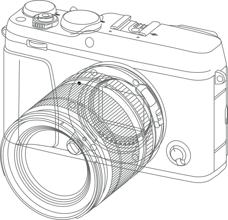 A Perspective Vector Diagram of Fuji XE3 Mirrorless Camera and Lens ...
