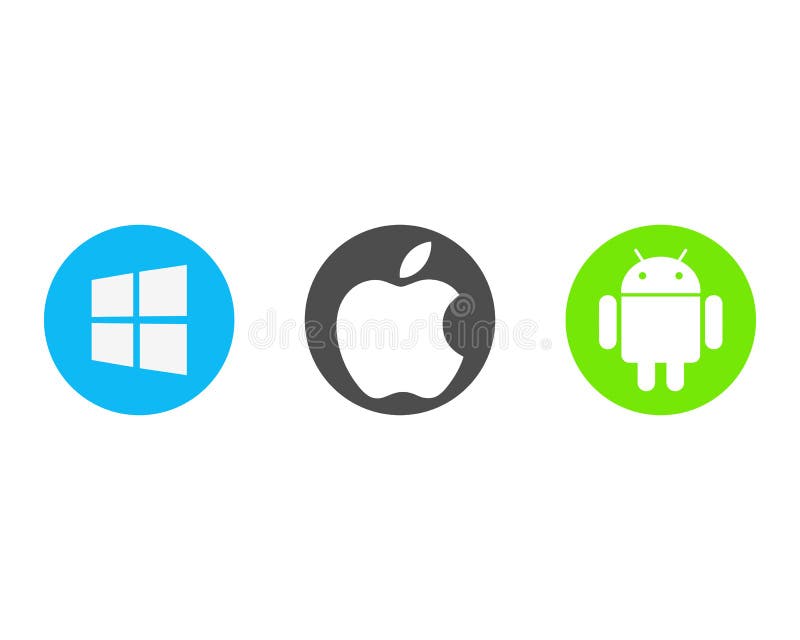 Android vs apple editorial stock photo. Illustration of company - 29236658