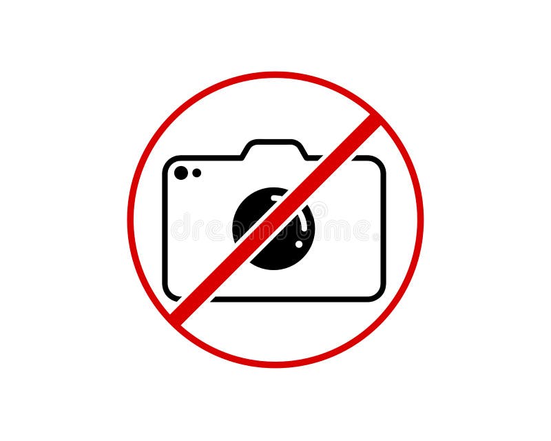 No Camera Icon No Photography Logo , No Stand Camera Symbol Editorial ...