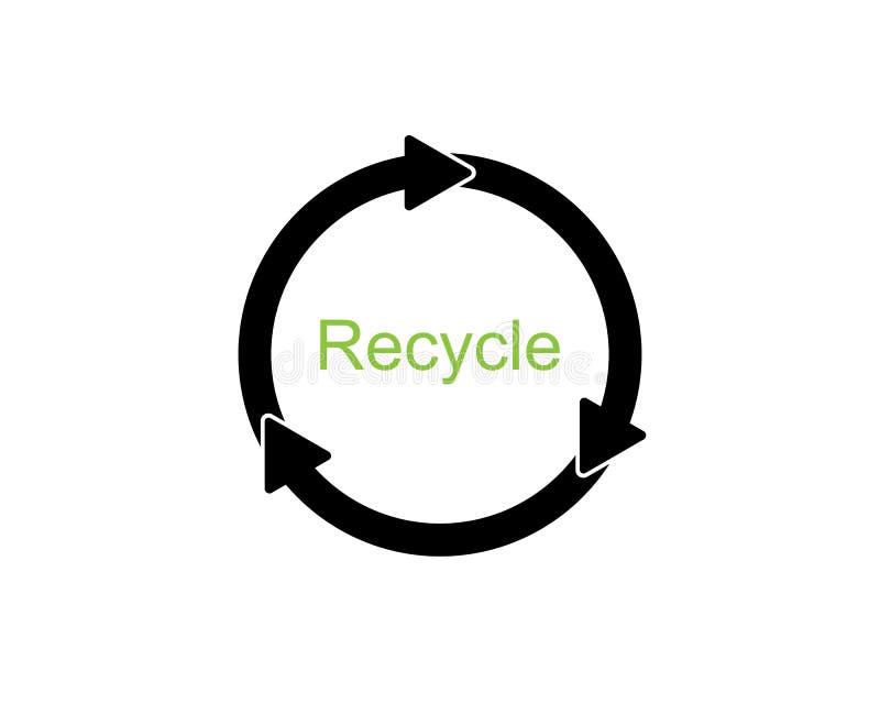 Recycling Symbol - Recycle Sign Reuse Symbol Rounded Arrows Stock ...