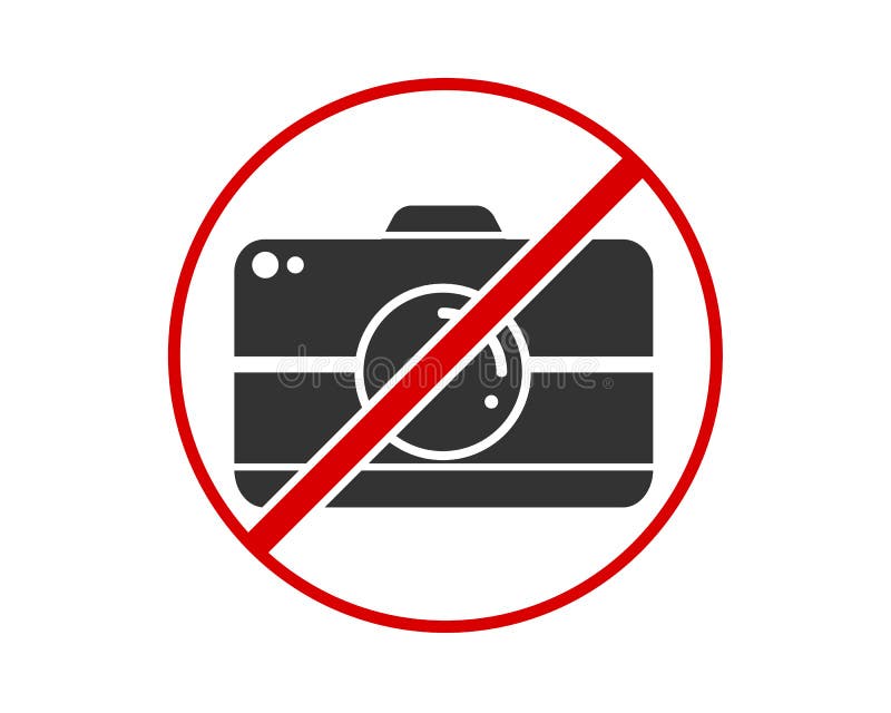 No Camera Icon No Photography Logo , No Stand Camera Symbol Editorial ...
