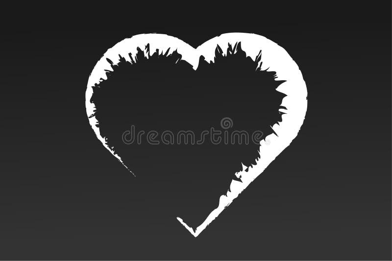 Beautiful White Heart Abstract Vector Stock Vector - Illustration of ...