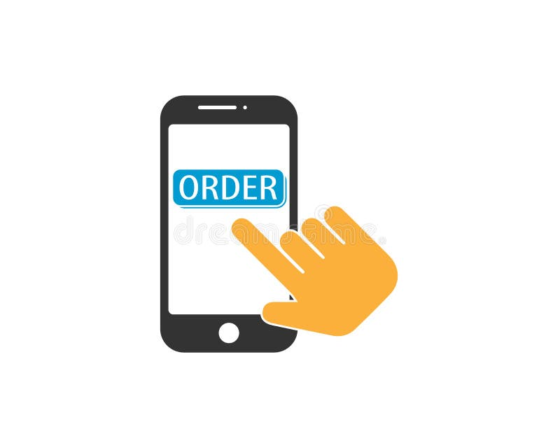 Vector Buy Shop Cart Purchase Order with Mobile Phone Checkout Icon ...