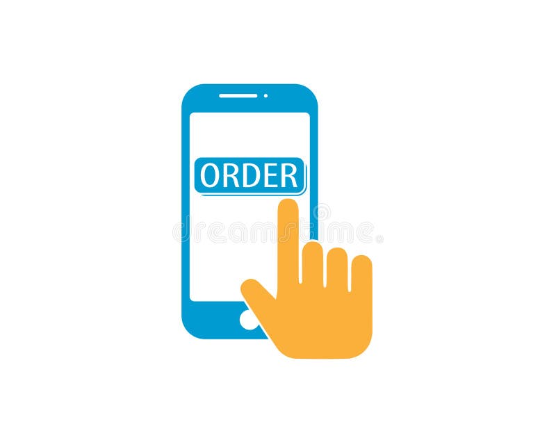Vector Buy Shop Cart Purchase Order with Mobile Phone Checkout Icon ...