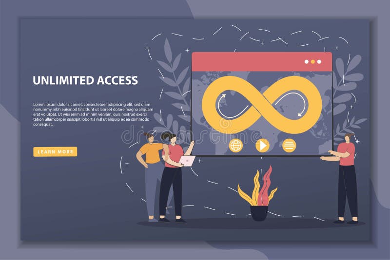 Unlimited Access Icon. Online Learning Icon. Perfect for Application ...