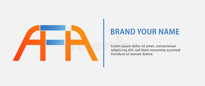 Modern 3 Letters Initial Logo Design Stock Illustration - Illustration ...