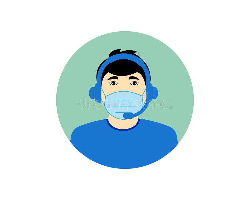 Call Center Operator, Customer Service Person Headset Icon. Live Chat ...