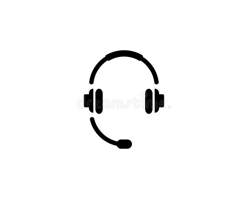 Headset Icon, Support Headphone. Flat Vector Icon Illustration. Simple ...