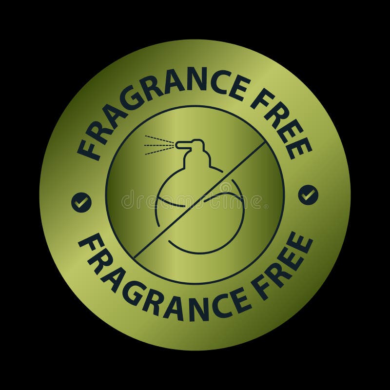 Scent Free Please Sign. English Text in a Circle Stock Illustration ...