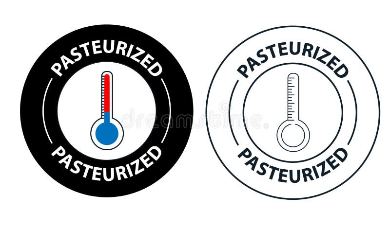 Pasteurized Vector Icon Set, Pasteurization Abstract Stock Vector ...