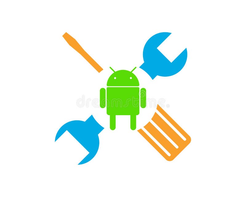 Android Repairing Icon Logo Template Editorial Photography ...