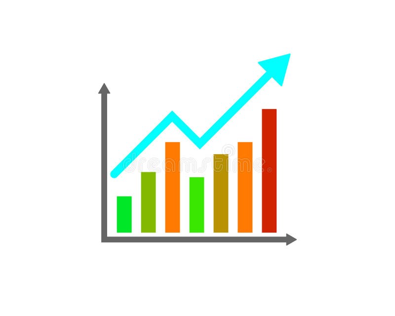 Result Up and Down Financial Chart Template Stock Vector - Illustration ...