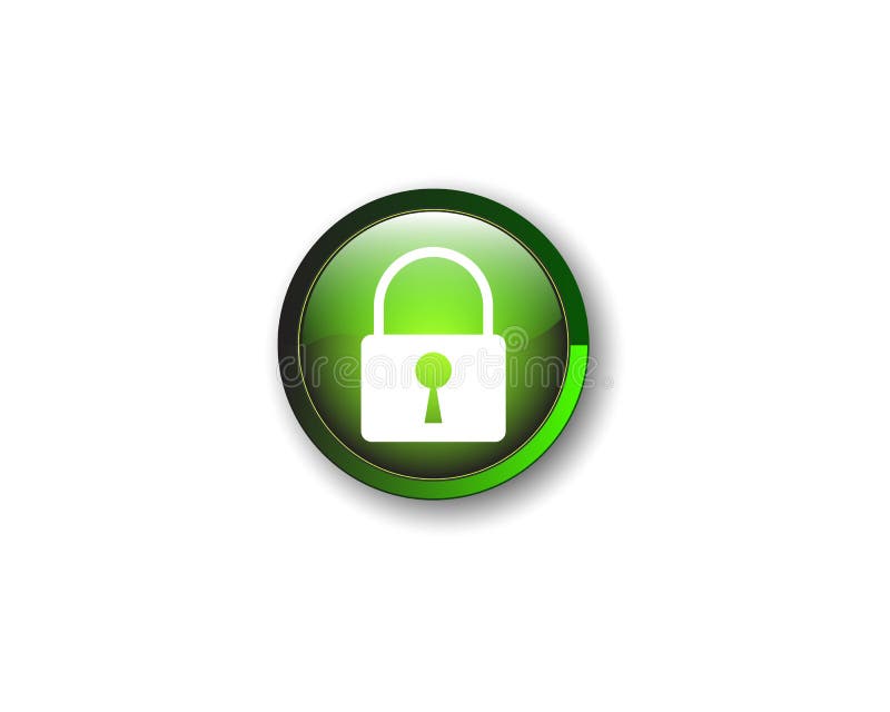 Blue Lock Icon - Vector Safe Security Symbol Stock Vector ...