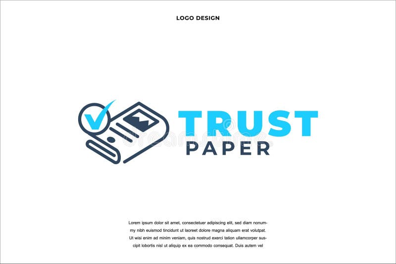 Abstract News Paper with Checklist Icon Logo Stock Illustration ...