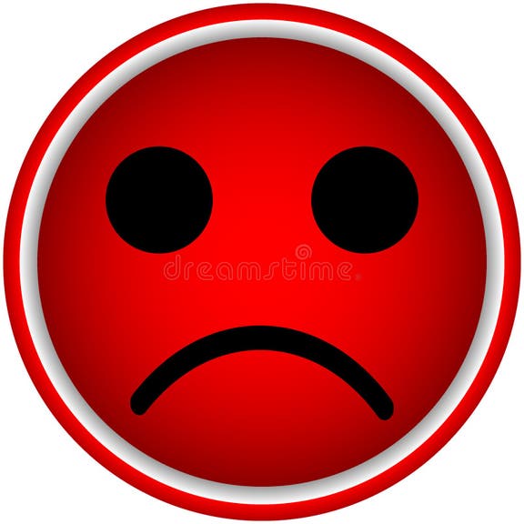 Sad Smiley Flat Icon Vector Image Stock Vector - Illustration of scared ...