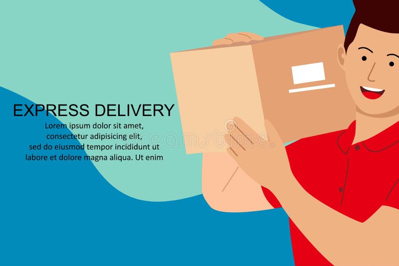 Express Delivery Background. Can Use for Banner, Poster, Card and ...