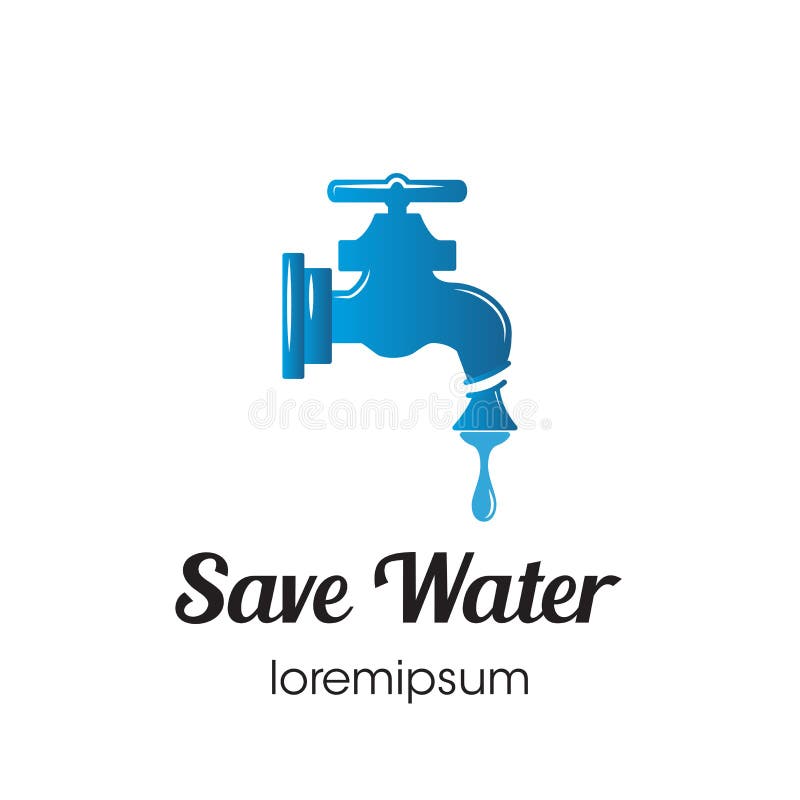 Save Water Logo, Icon, or Symbol Template Design Stock Vector ...