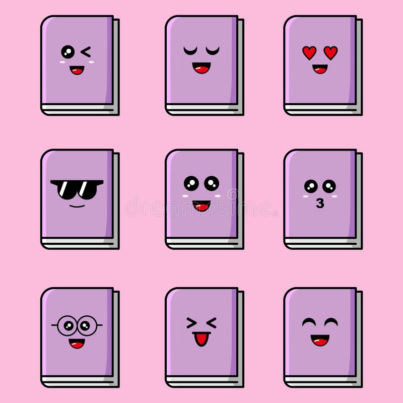 Different Expression on Red Circle Stock Vector - Illustration of eyes ...