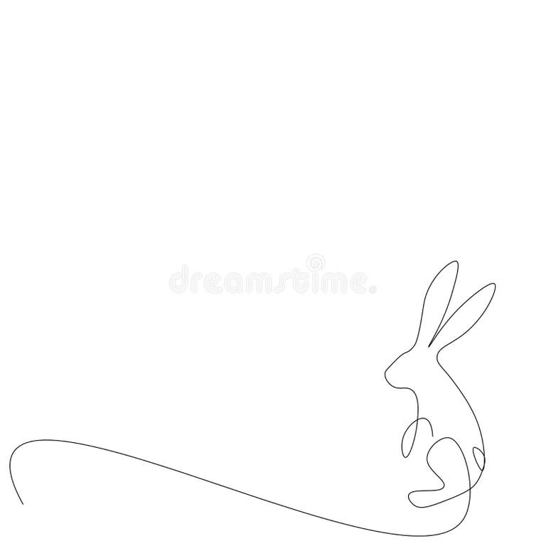 Easter Bunny Line Drawing Stock Illustrations – 9,612 Easter Bunny Line ...