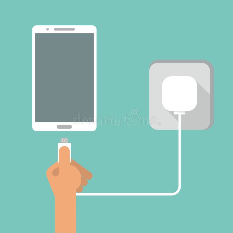 Phone Charging Cartoon Stock Illustrations – 687 Phone Charging Cartoon ...